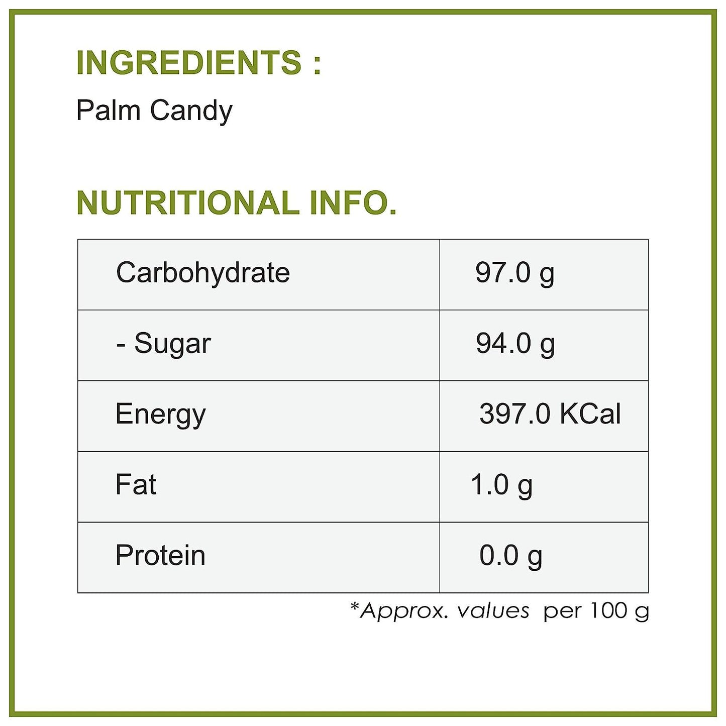 Palm Candy/Palm Mishri (Tal Mishri) 350gm – Dhampur Green