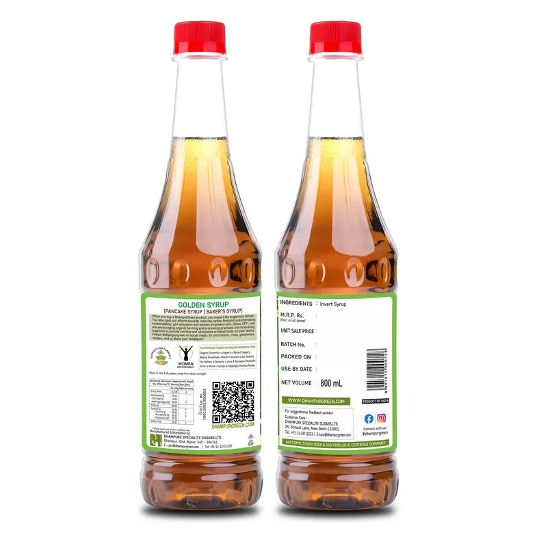 Golden Syrup 800ml | Perfect for Baking, Drinks & More – Dhampur Green