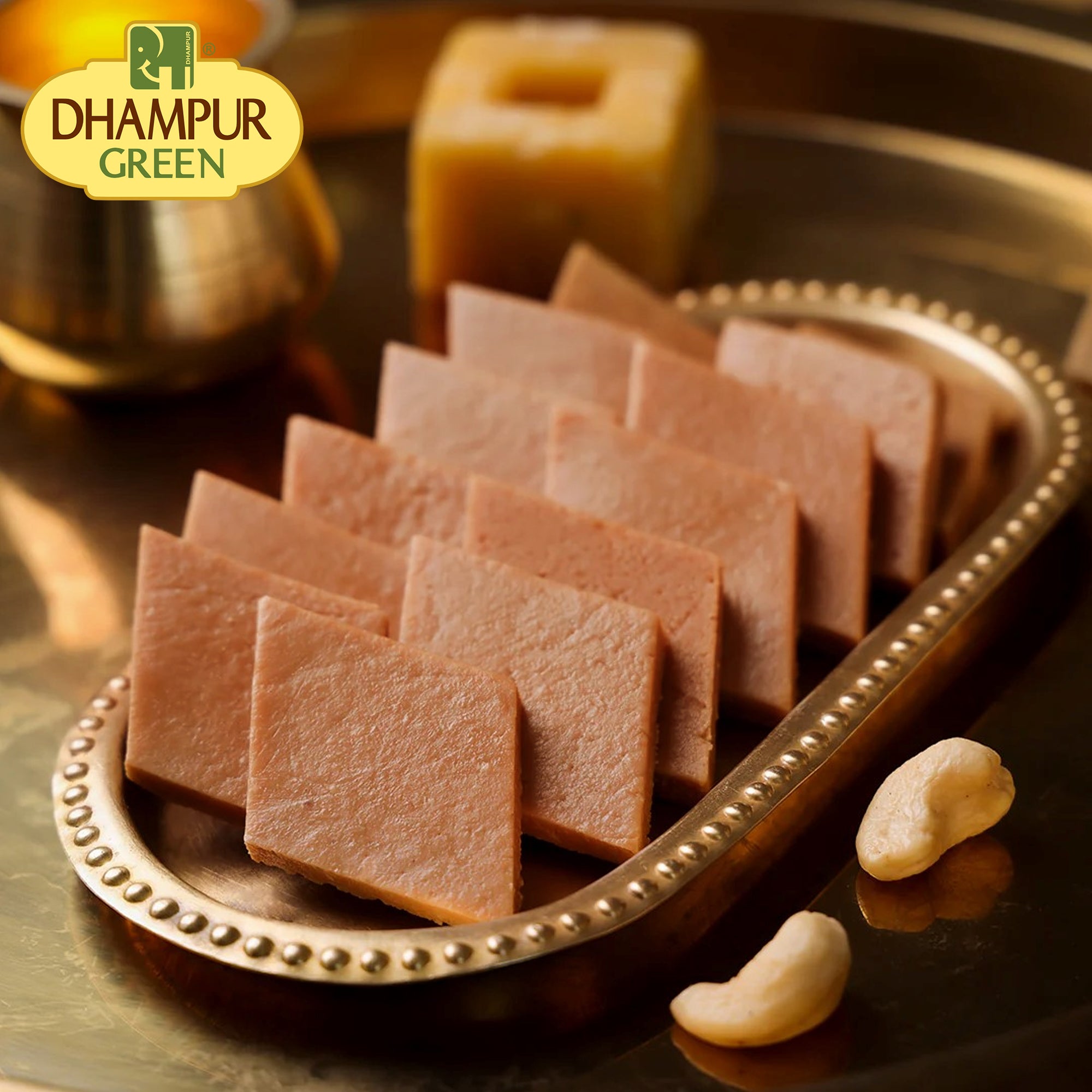 Gur Kaju Katli 400gm – Dhampur Green