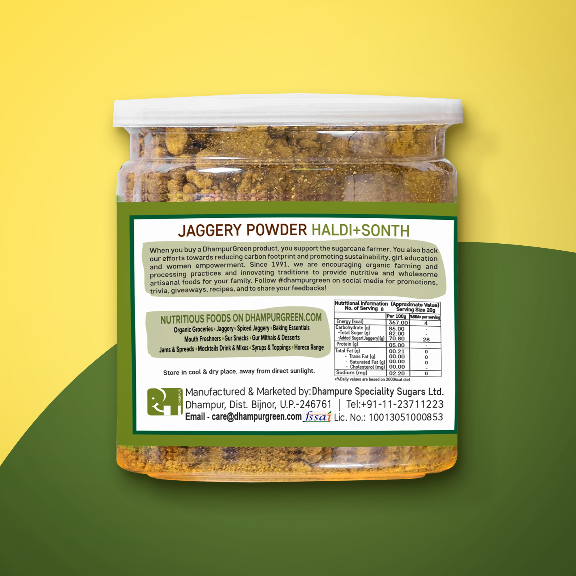 Buy Jaggery, Snacks Sweets Mocktails & Sugars Online | Dhampur Green