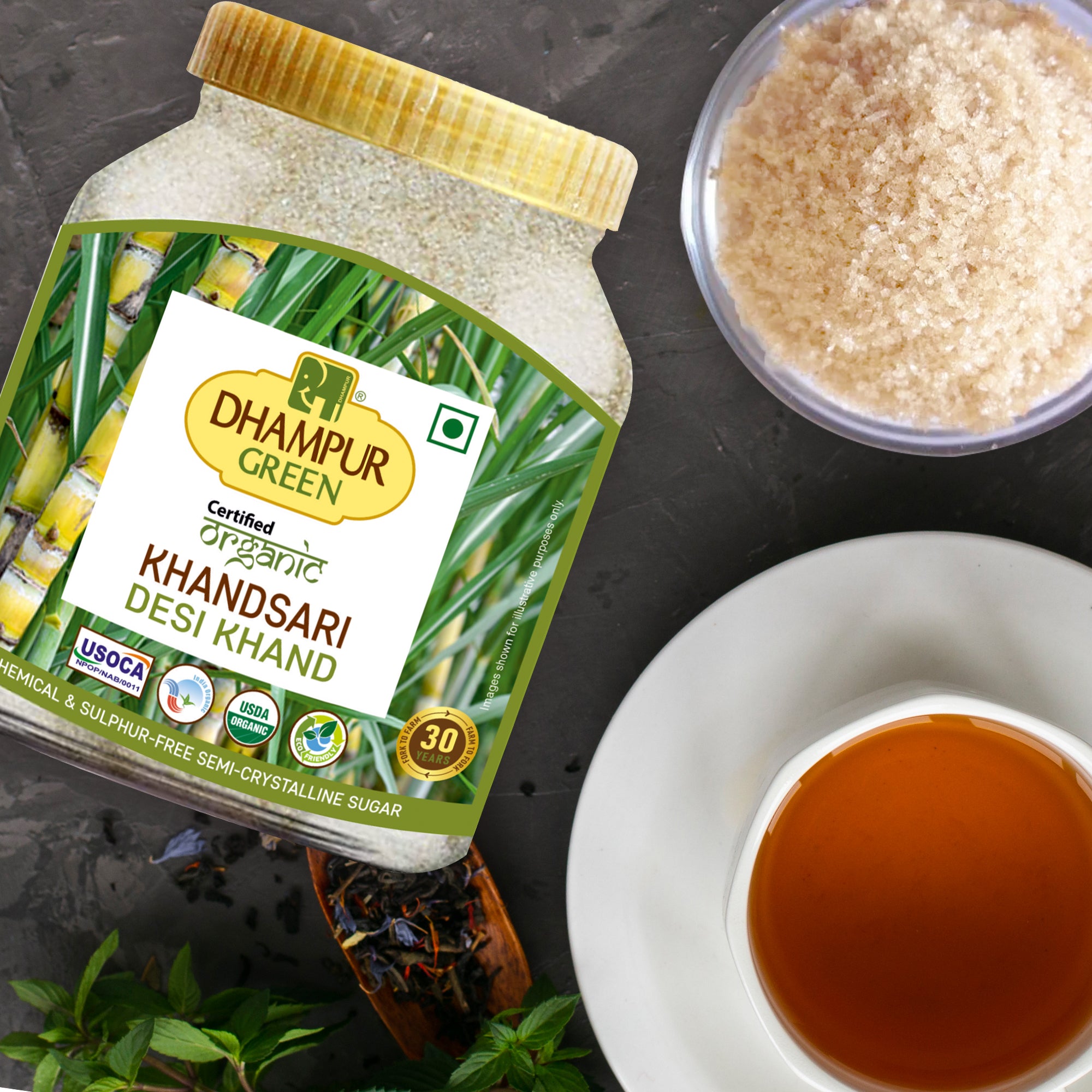 Organic Desi Khand, Khandsari -800g – Dhampur Green