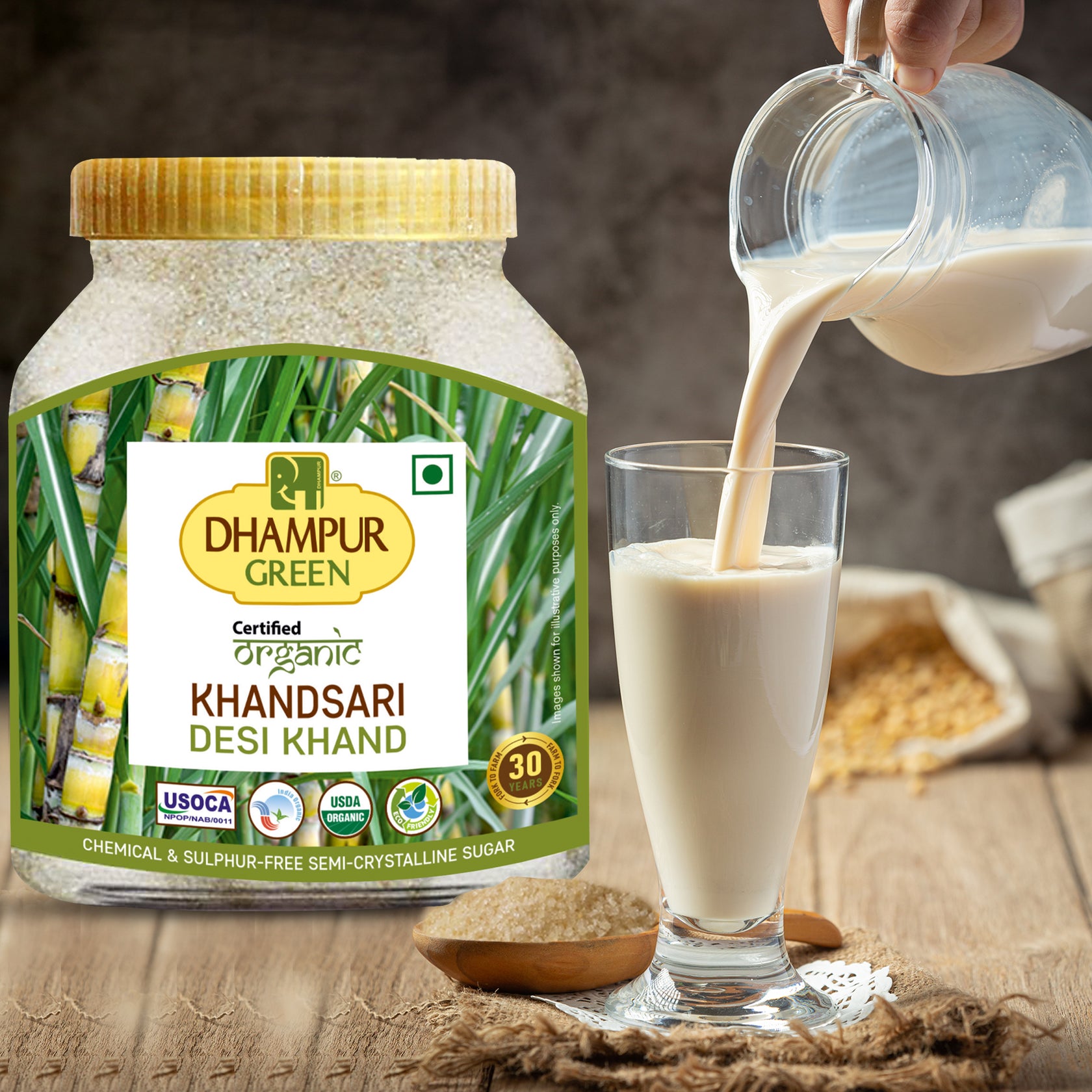 Organic Desi Khand, Khandsari -800g – Dhampur Green