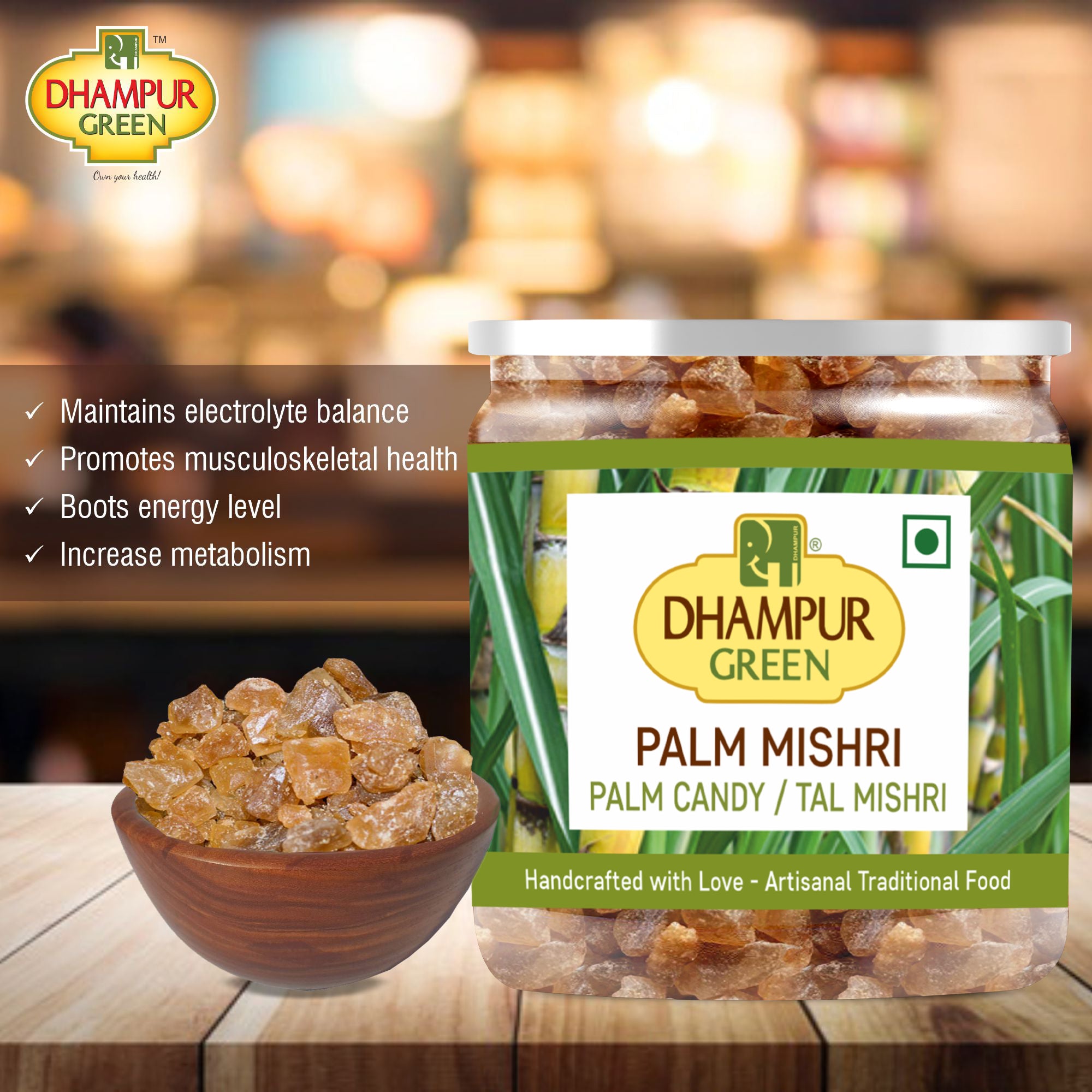 Palm Candy/Palm Mishri (Tal Mishri) 350gm – Dhampur Green