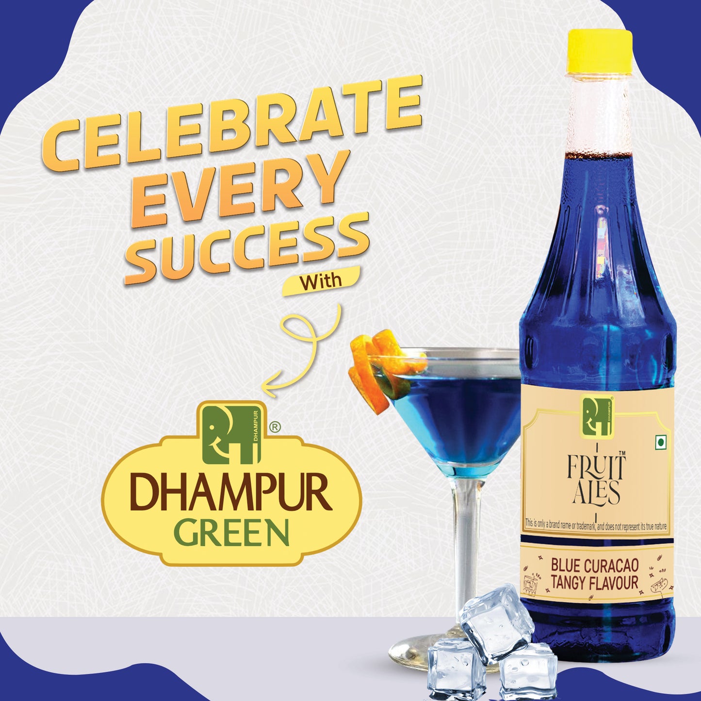 Blue Curacao Syrup 750ml – Dhampur Green