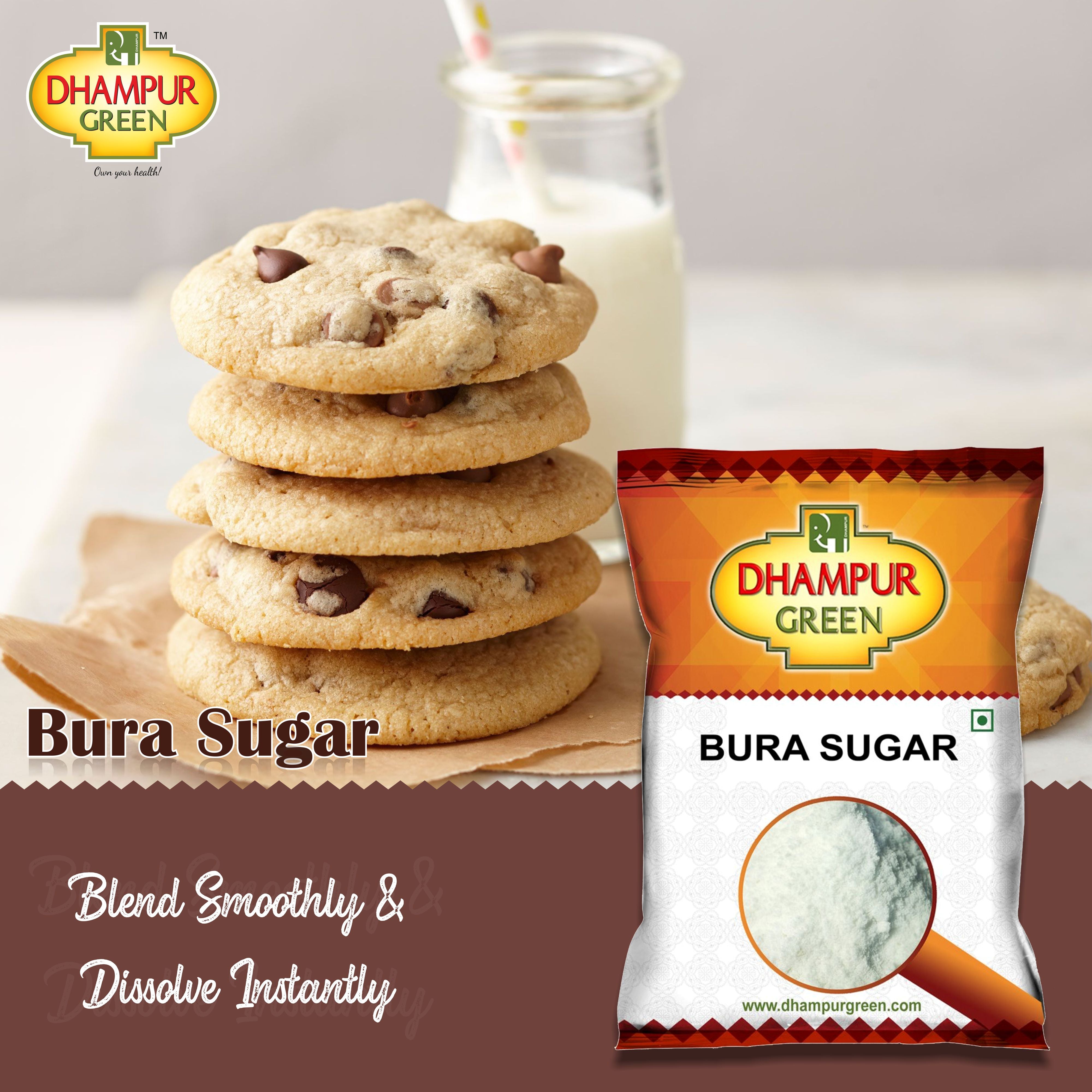 Buy Best Bura Sugar 1kg Online - DhampurGreen – Dhampur Green