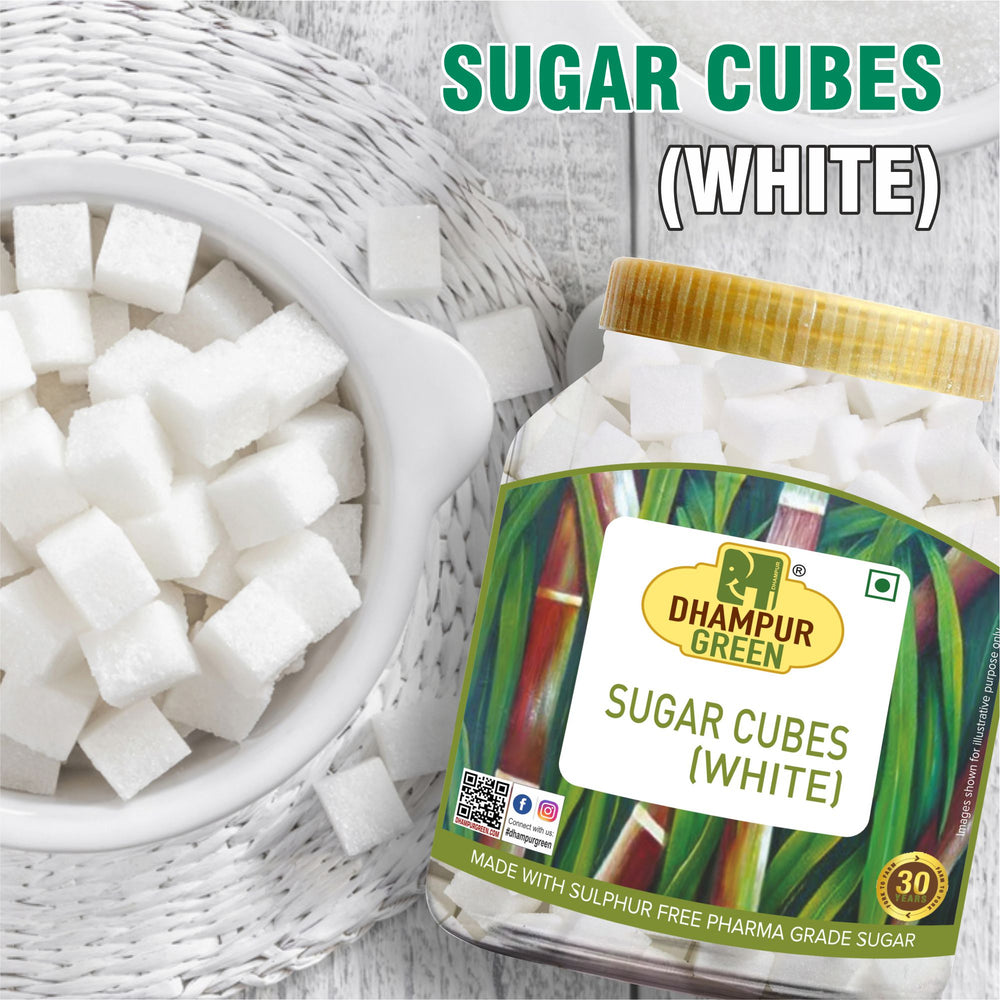 White Sugar Cubes 800gm – Dhampur Green
